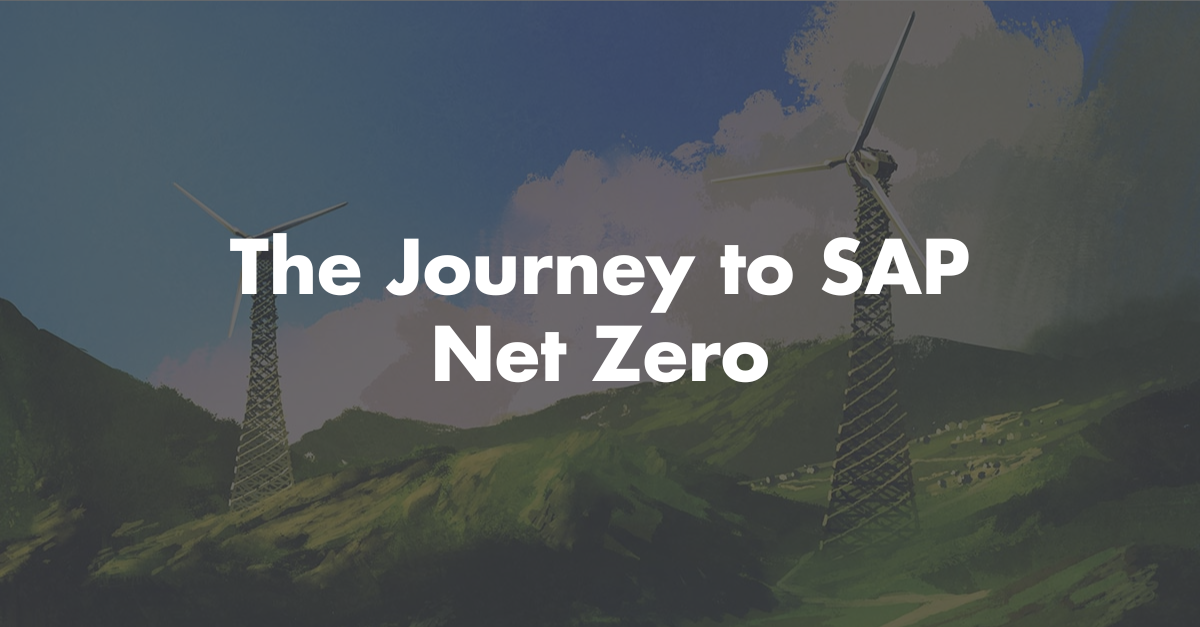 The Journey to SAP S/4HANA Net Zero